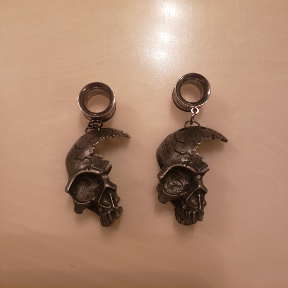 Jewelry | 0 Gauge Skull Tunnels | Poshmark